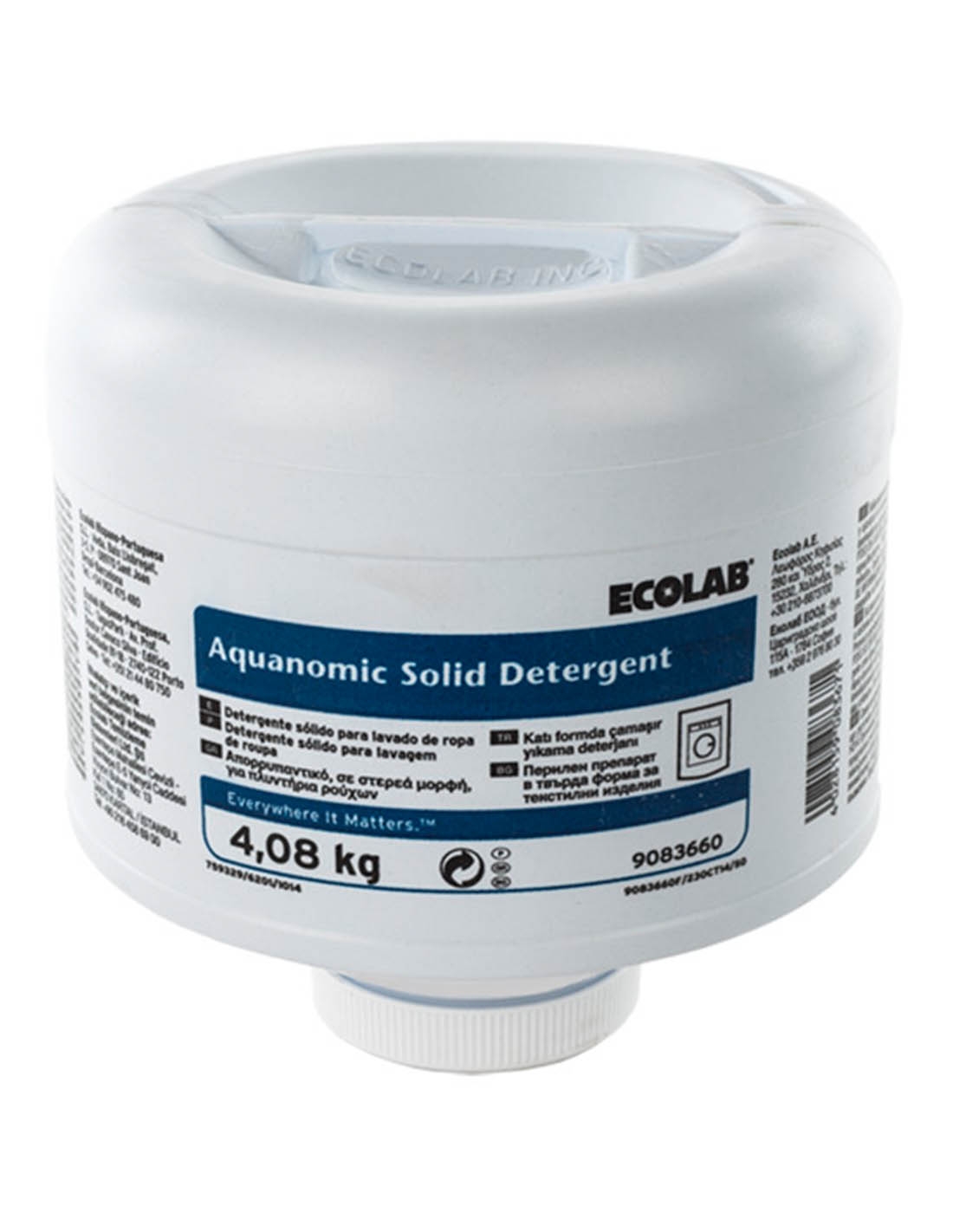 AQUANOMIC SOLID DETERGENT 4,08 KG.